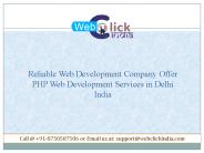 PPT – Website Designing / Development Company in Delhi India PowerPoint ...