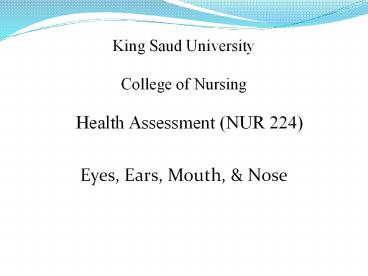 King Saud University presentation | free to download