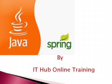 Best spring training | spring online training presentation | free to download