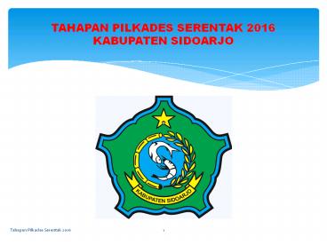 PPT – TAHAPAN PILKADES PowerPoint presentation | free to view - id ...