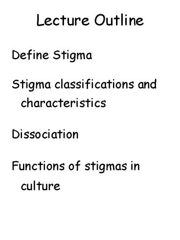 PPT – Lecture Outline PowerPoint presentation | free to view - id ...