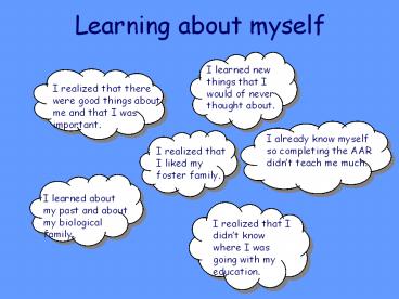 PPT – Learning about myself PowerPoint presentation | free to view - id ...