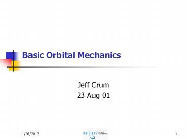 PPT – Basic Orbital Mechanics PowerPoint presentation | free to view ...