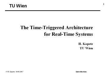 PPT – TU Wien PowerPoint presentation | free to download - id: 80d3ba-MzA4O