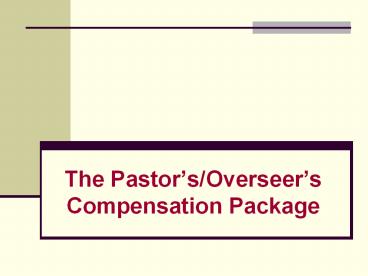 PPT – The Pastor PowerPoint presentation | free to view - id: 80e3ef-YWYxY