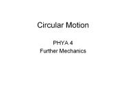 PPT – Uniform Circular Motion PowerPoint presentation | free to ...