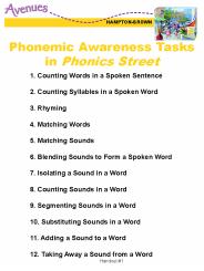Phonemic Awareness presentation | free to view