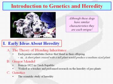 Introduction to Genetics and Heredity presentation | free to download