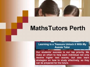 PPT – Math Tutor Perth PowerPoint presentation | free to download - id ...