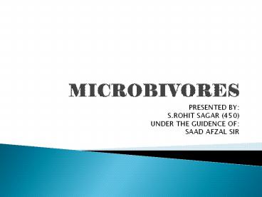 PPT – MICROBIVORES NANO BIO ROBOT PowerPoint presentation | free to ...