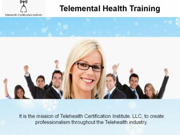 Telemental Health Training presentation | free to download