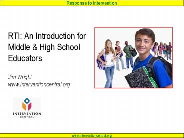 RTI:%20An%20Introduction%20for%20Middle%20 presentation | free to download