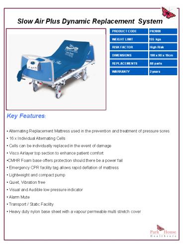 PPT – Slow Air Plus Dynamic Replacement System PowerPoint presentation ...