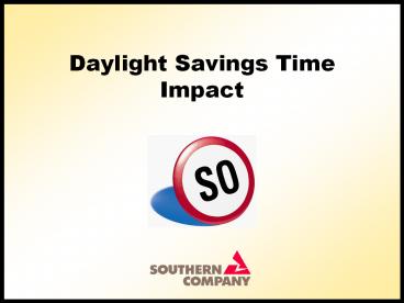 Daylight Savings Time Impact presentation | free to download