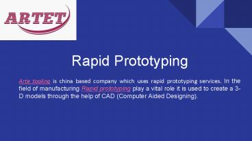 PPT – Rapid prototyping. PowerPoint presentation | free to download ...
