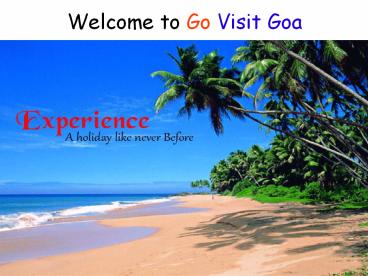 Goa Beaches presentation | free to download