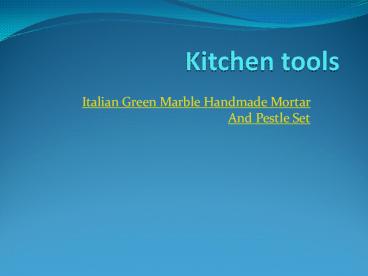 kitchen tools presentation | free to download