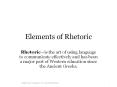 PPT – Rhetoric PowerPoint presentation | free to view - id: 253886-NDkyM