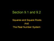PPT – Squares and Square Roots PowerPoint presentation | free to view ...