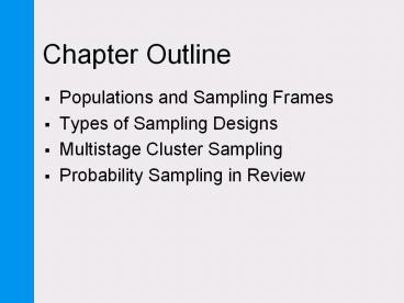 PPT – Chapter Outline PowerPoint presentation | free to view - id ...