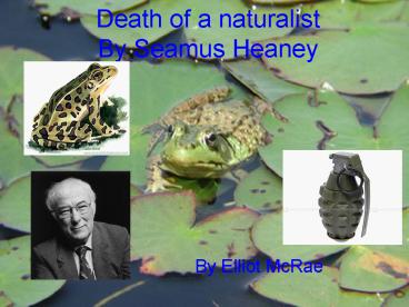 Death of a naturalist By Seamus Heaney presentation | free to download