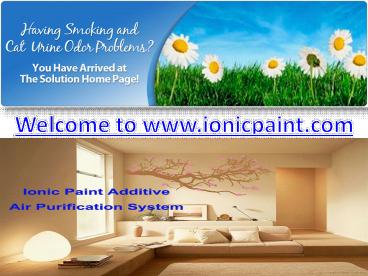 Use Ionic Paint Air Purifier System in Home presentation | free to download