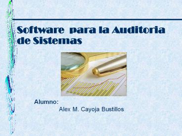 Auditoria de Sistemas de Gesti presentation | free to download