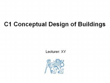 PPT – C1 Conceptual Design of Buildings PowerPoint presentation | free ...