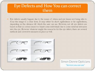 PPT – Eye Defects and How You can correct them PowerPoint presentation ...