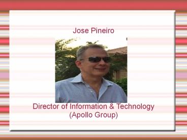 PPT – Introduction About Jose Pineiro PowerPoint presentation | free to ...