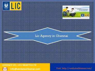 Lic agency in chennai presentation | free to download