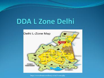 DDA L Zone Delhi presentation | free to download