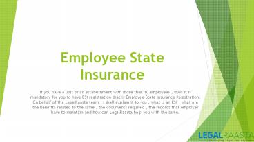 PPT – ESI registration PowerPoint presentation | free to download - id ...