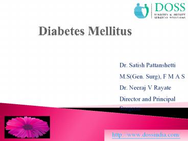 PPT – DIABETES MELLITUS PowerPoint presentation | free to download - id ...