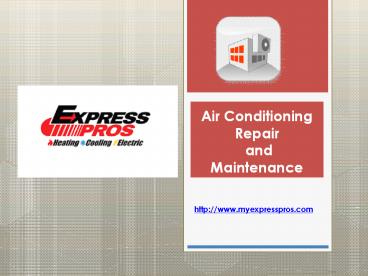 Air Conditioning Repair and Maintenance presentation | free to download