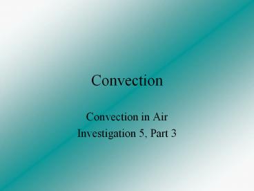 Convection presentation | free to download