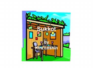 Sukkot presentation | free to download