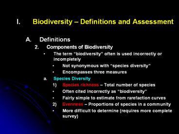 PPT – Biodiversity%20 PowerPoint presentation | free to download - id ...