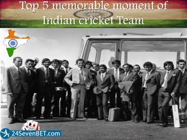 Top 5 memorable moment of Indian cricket Team presentation | free to ...