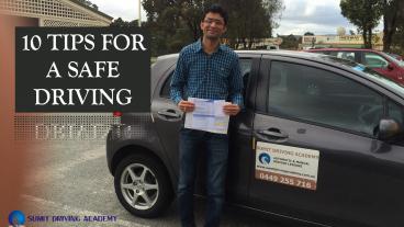 10 TIPS FOR A SAFE DRIVING - Sumit Driving Academy presentation | free ...
