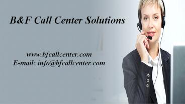 Introduction of Call Center Solutions presentation | free to download