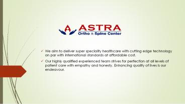 Best orthopedic surgeon in Chennai | Astra Hospital presentation | free ...