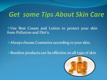 PPT – Skin care Is Essential For Healthy Skin PowerPoint presentation ...