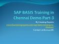 PPT – SAP BASIS Training in Chennai Demo Part-6 PowerPoint presentation ...