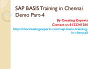 PPT – SAP BASIS Training in Chennai Demo Part-6 PowerPoint presentation ...