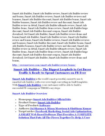 PPT – Smart Ads Builder review and sneak peek demo PowerPoint presentation | free to download ...