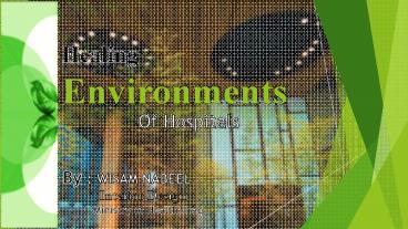 Healing Environment for hospitals presentation | free to download