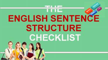 The English Sentence Structure Checklist presentation | free to download