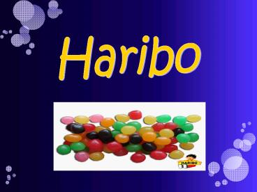 HARIBO presentation | free to download