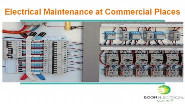 PPT – Electrical Maintenance at Commercial Places PowerPoint ...